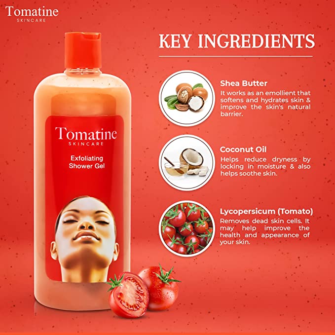 Tomatine Exfoliating Shower Gel 1000ml – Mitchell Brands