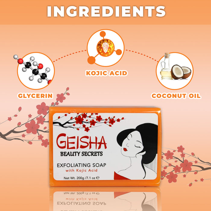 Geisha Beauty Secrets Exfoliating Soap 200g | Mitchell Brands